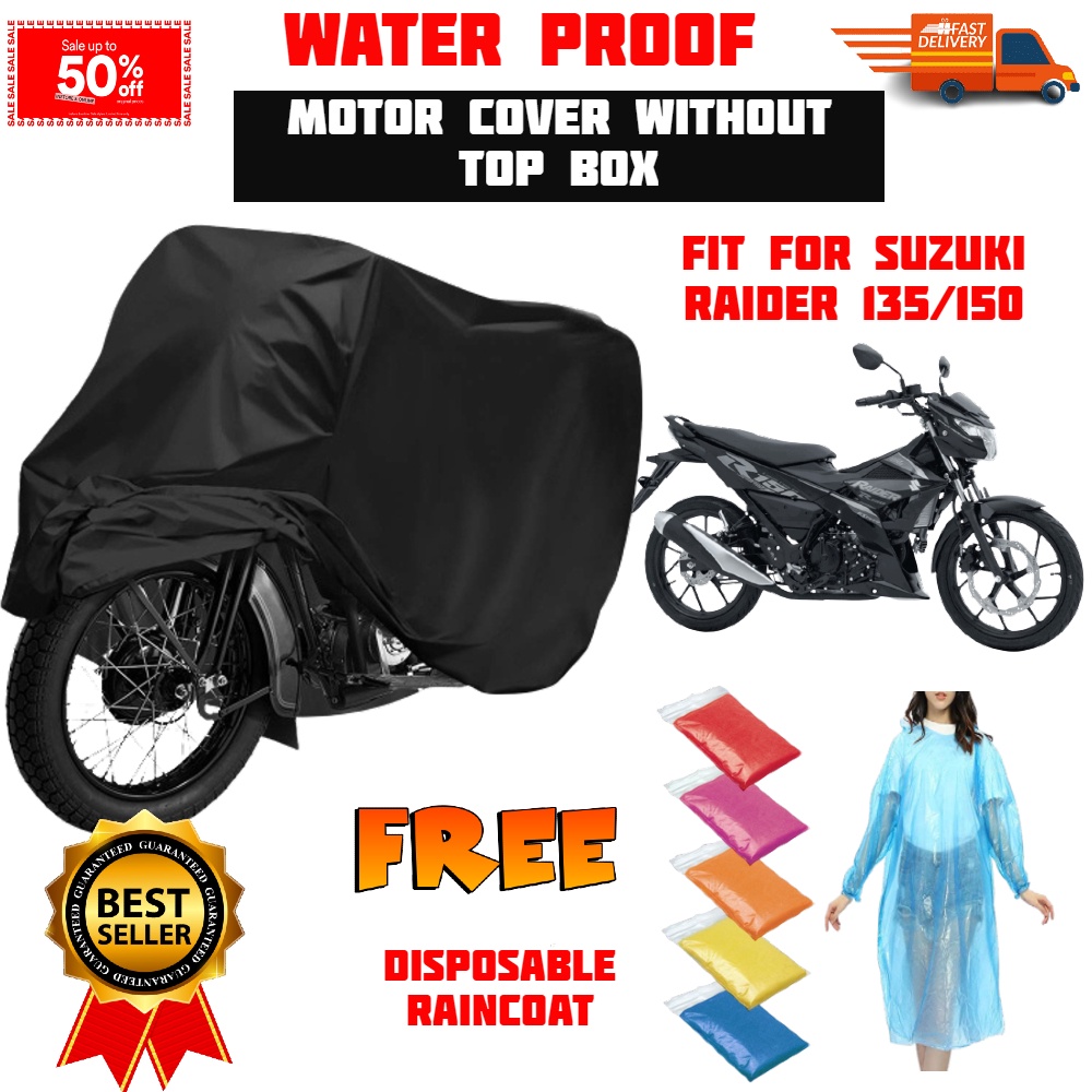 TP Motor Cover For SUZUKI RAIDER 135/150 | Water Proof Cover | With ...