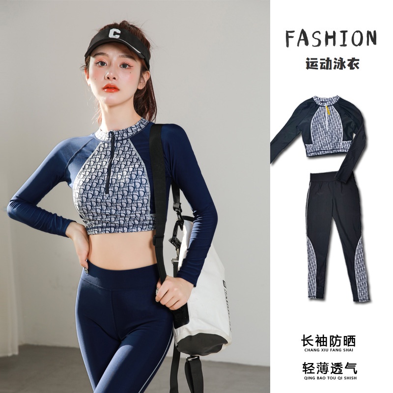 【PAN】long sleeved rush guard women conservative swimmming attire rush ...