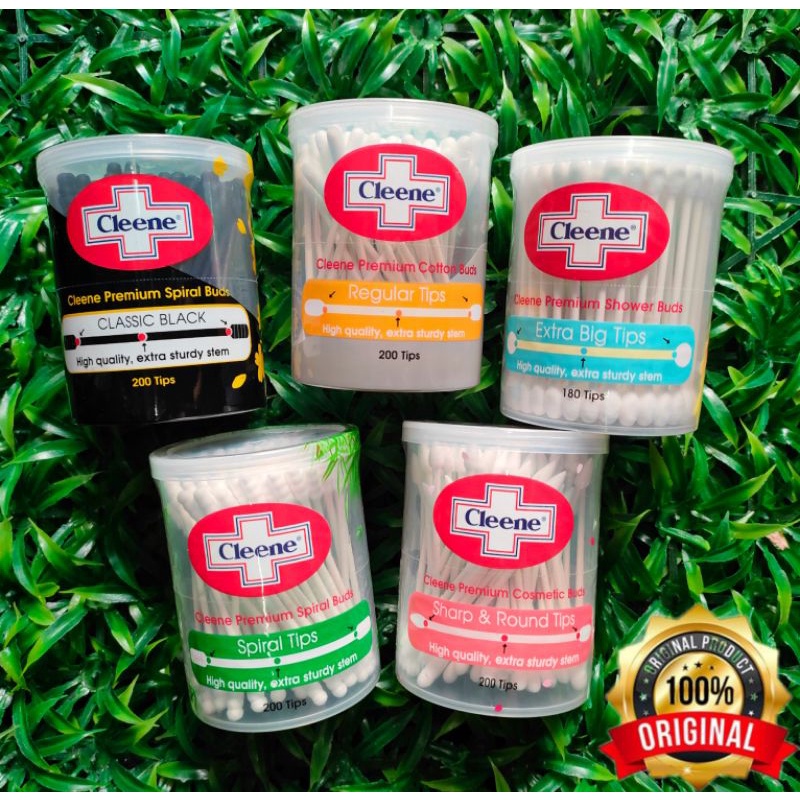 CLEENE Premium Cotton Buds (Spiral Tips | Extra Big Tips | Regular ...