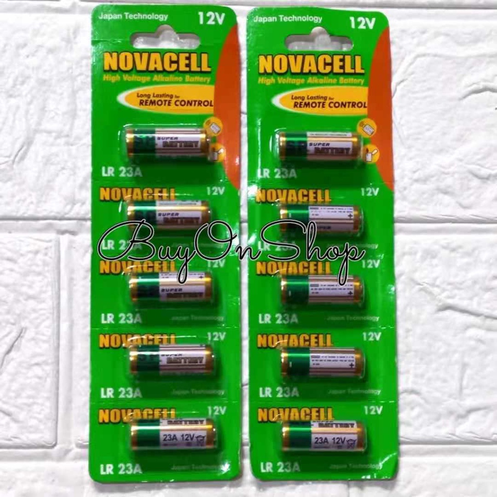 LR 23A Original Novacell High Voltage Alkaline Battery 12V Long Lasting ...