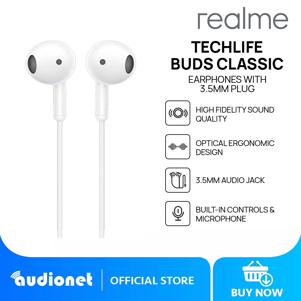 Realme TechLife Buds Classic | High Fidelity Sound Quality | Optical ...