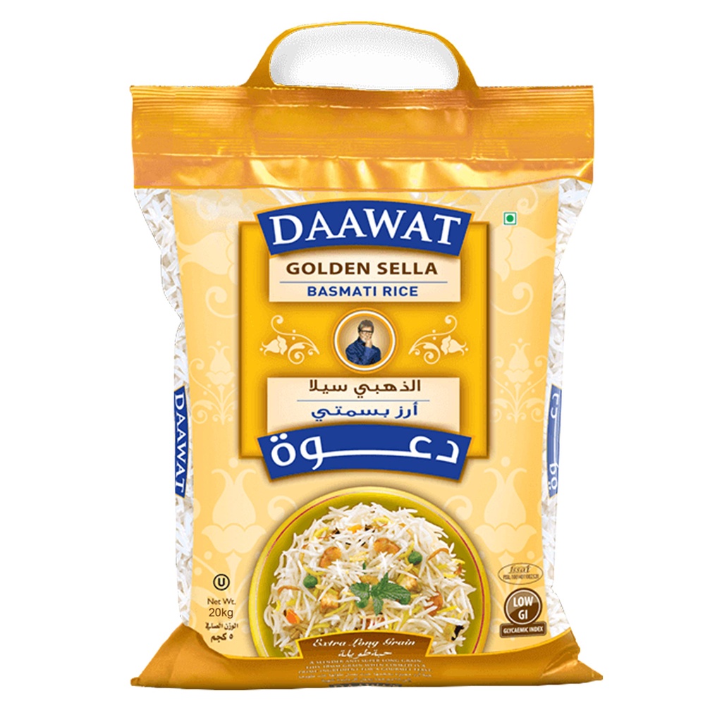 Daawat Golden Sella Basmati Rice, 20 kg | Shopee Philippines