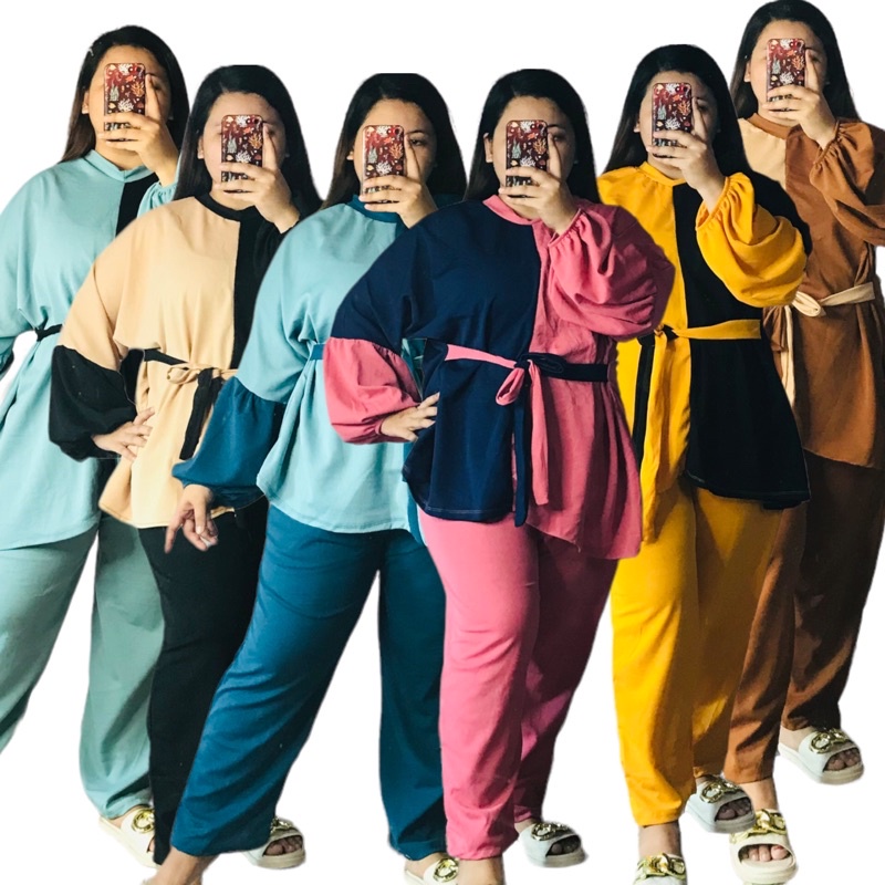 Kara PLUS SIZE Muslim terno pants | Shopee Philippines