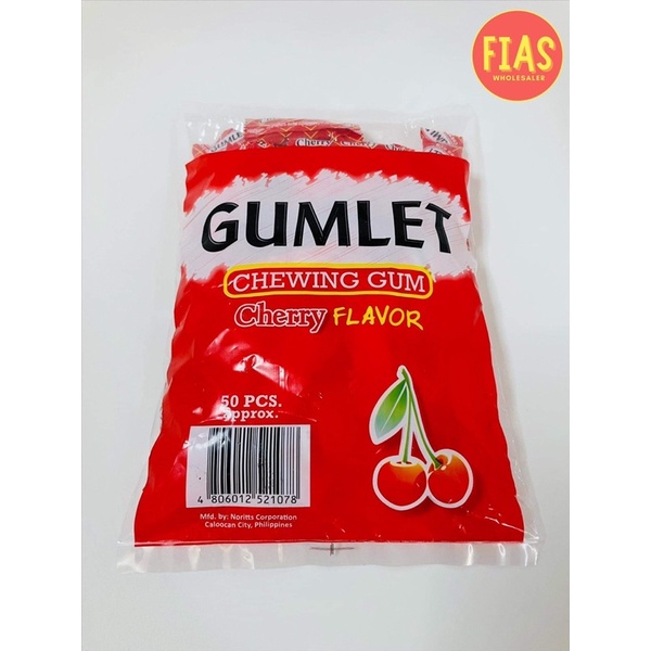50 Pieces Gumlet Chewing Gum Cherry Flavor / Paninda | Shopee Philippines