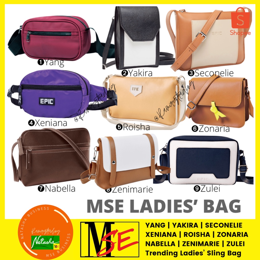 MSE SLING BAG YANG | YAKIRA | SECONELIE XENIANA | ROISHA | ZONARIA ...