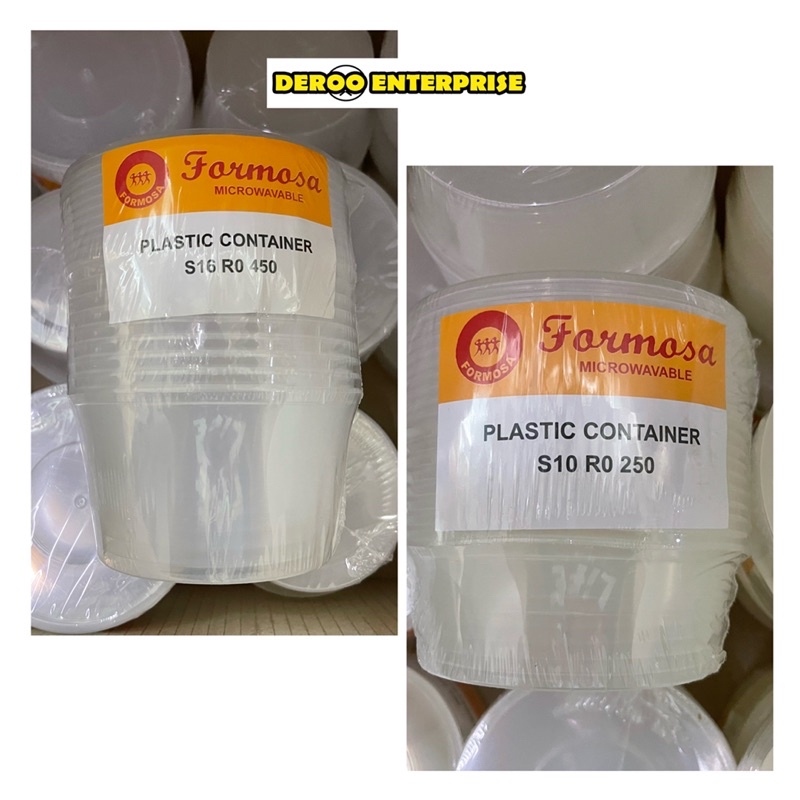 Formosa Plastic Microwavable, Plastic Tab, Food Containers (Round ...