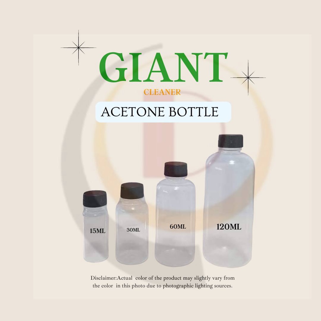 ACETONE BOTTLE 30ML 60ML 120ML | Shopee Philippines