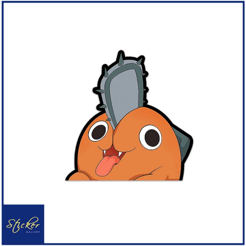 POCHITA CHAINSAW MAN ANIME PEEKER Waterproof Sticker for Motorcycle ...