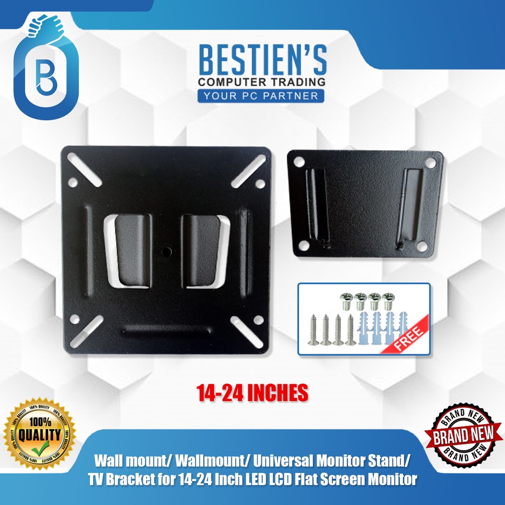 Wall mount/ Wallmount/ Universal Monitor Stand/TV Bracket for 14-24 ...