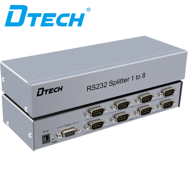 DTECH RS232 Serial Port Splitter One Point Two 8 COM DB9 Pin RS232 ...