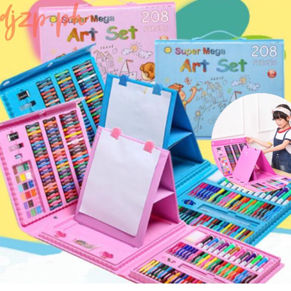 208pcs Kids Art Coloring Painting Set ,Color Pencil Oil pastel Crayons ...