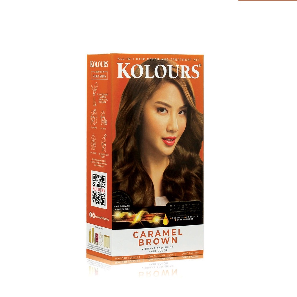 Kolours Hair Dye Caramel Brown 120ml | Shopee Philippines