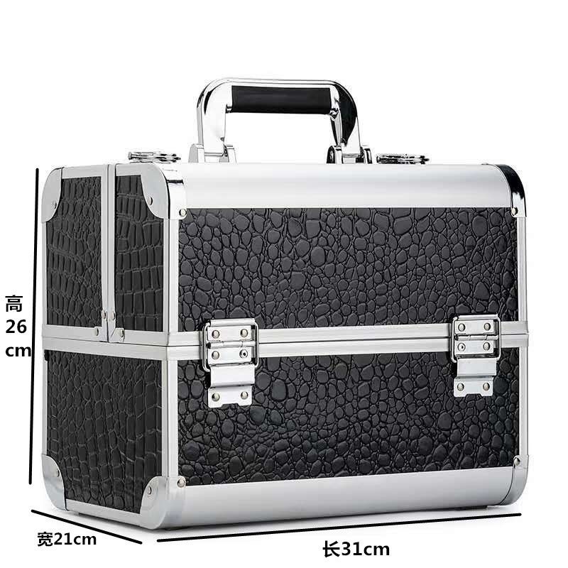 Make-up kit cosmetic Organizer Artist Train Travel Storage Carry box W ...