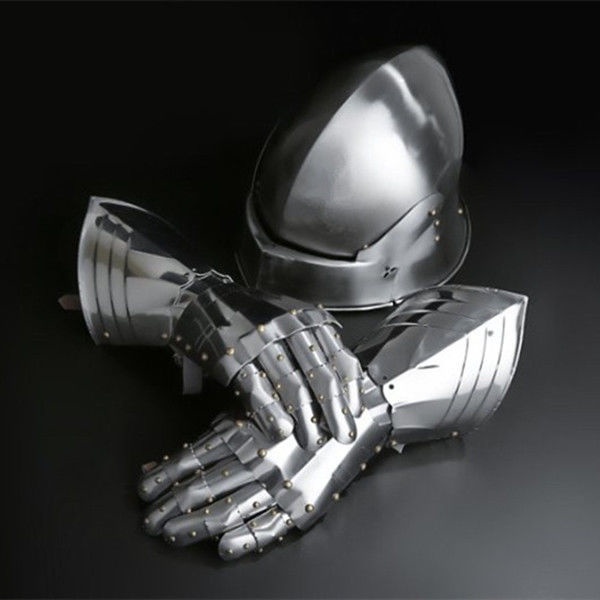 Silver European Medieval Dark Gothic Real Wearable Stainless Steel ...