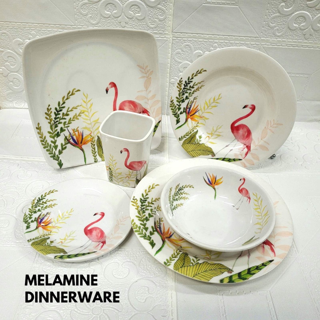 MELAMINE DINNERWARE BOLW PLATE TRAY DINING DESIGN | Shopee Philippines