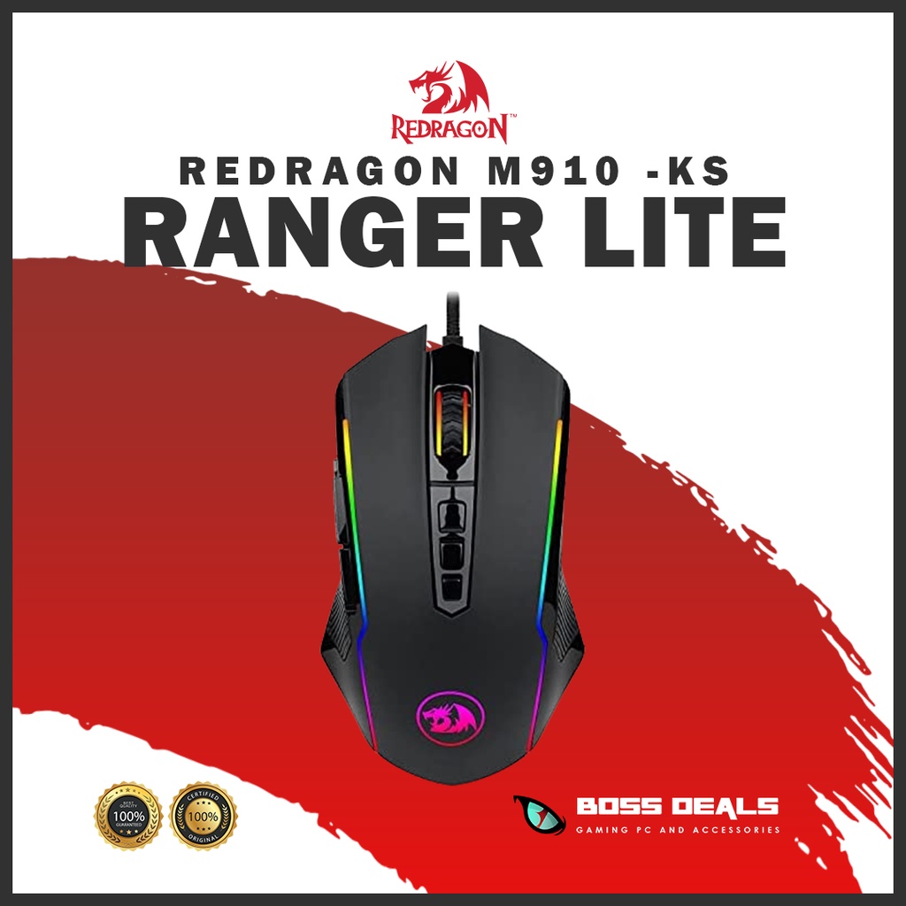 REDRAGON RANGER LITE M910-KS DUAL MODE GAMING MOUSE (WIRED & WIRELESS ...