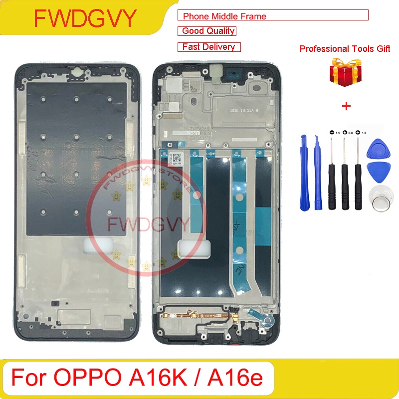 For Oppo A16K / Oppo A16e Middle Frame Plate Faceplate Bezel LCD Screen ...