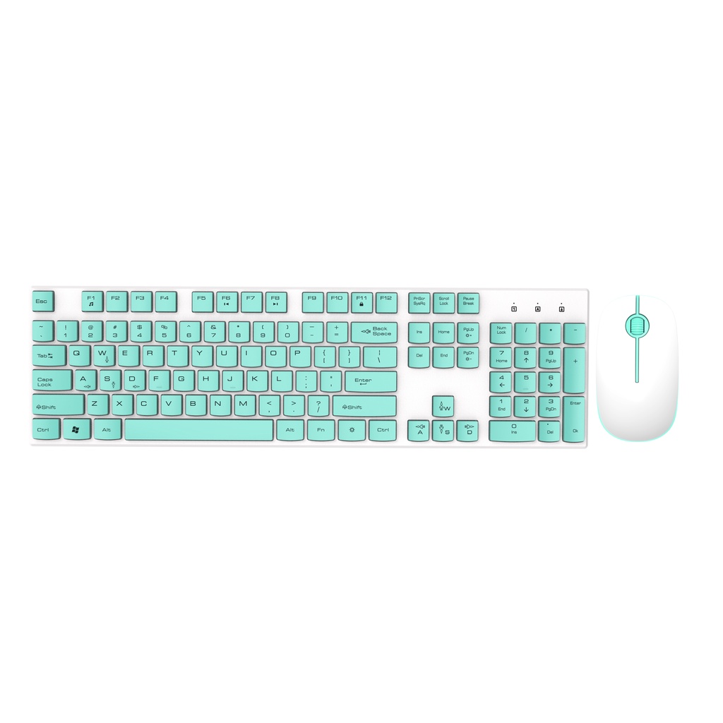 Zeus GK600 Slim 2.4GHz Wireless Keyboard And Mouse Set With USB ...