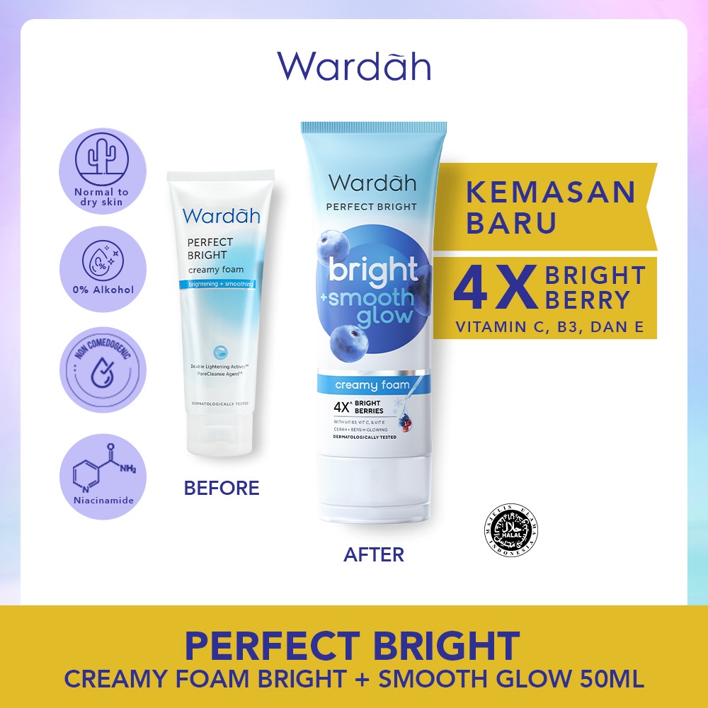 Wardah Lightening Creamy Foam Facial Wash Soap 50 ML | Shopee Philippines Wardah Lightening Creamy Foam Facial Wash Soap 50 ML | Shopee Philippines