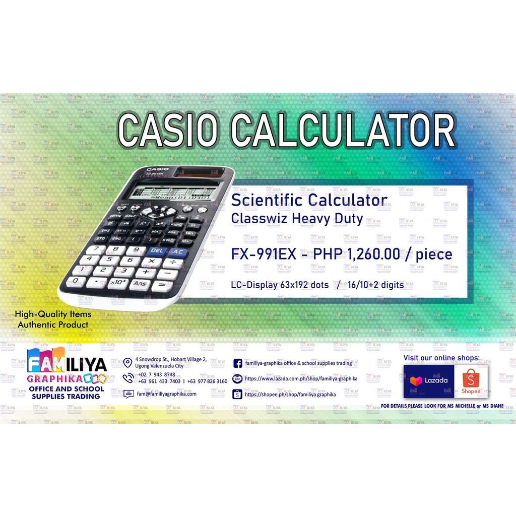 Casio-Scientific-Calculator | Shopee Philippines