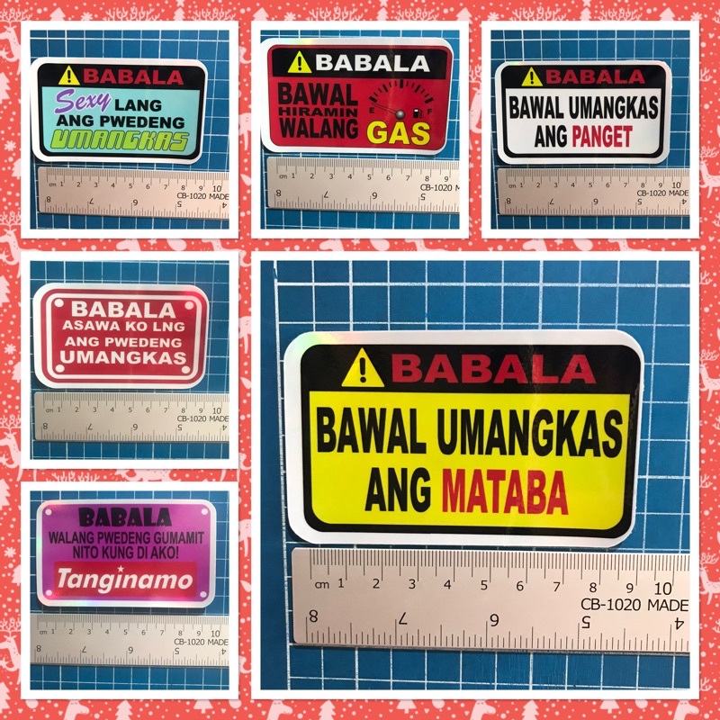 babala bawal umangkas concept vinyl sticker thai sticker concept ...
