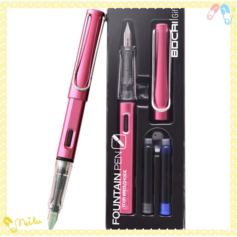 High quality fountain pen set Replacable ink case writing School office ...