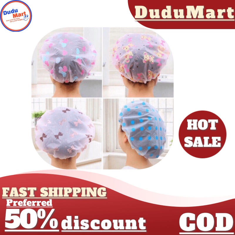 DuduMart Eva Shower cap (random design) 1 | Shopee Philippines