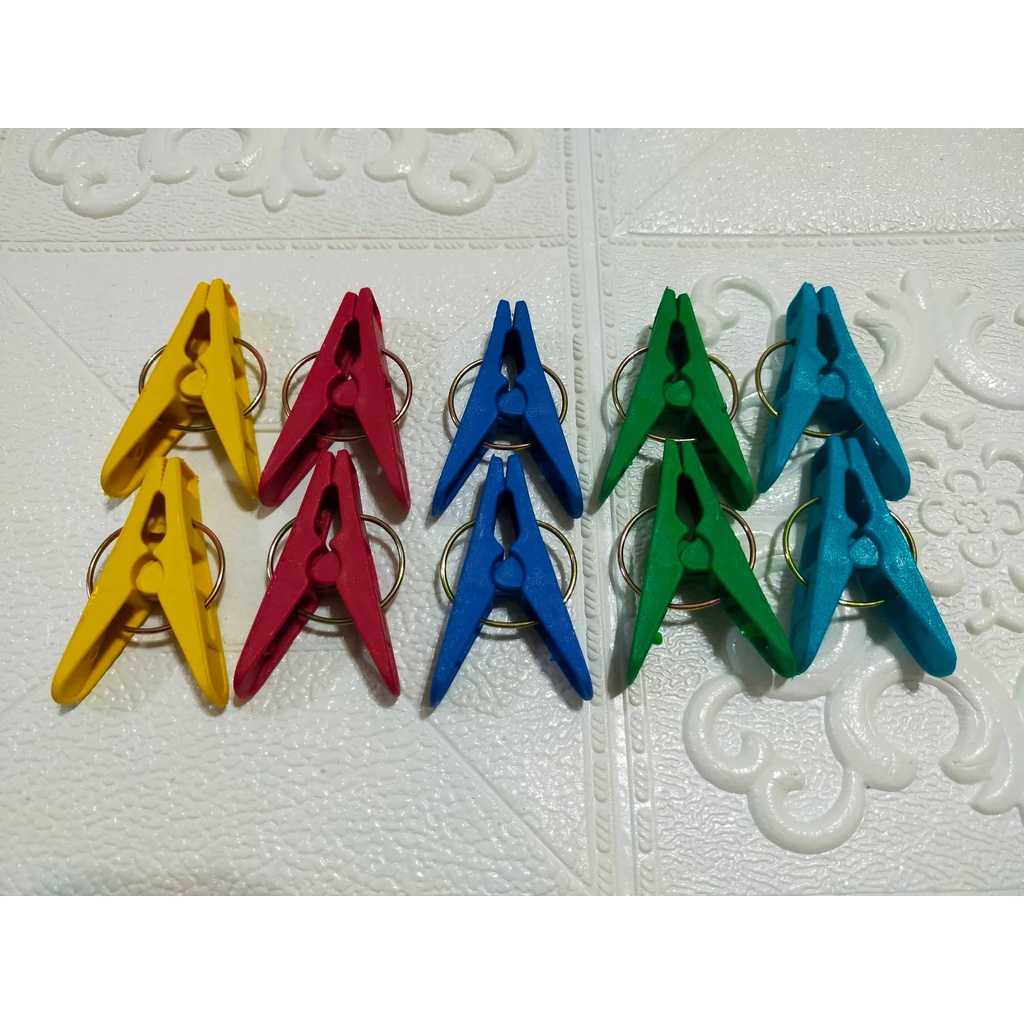 12 PIECES Clothes Drying Clip | Sipit | Sampayan | Different Colors ...