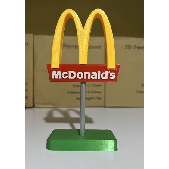 Mcdonald's 3D Logo Toy for your kids (mcdonalds) mini figure | Shopee ...