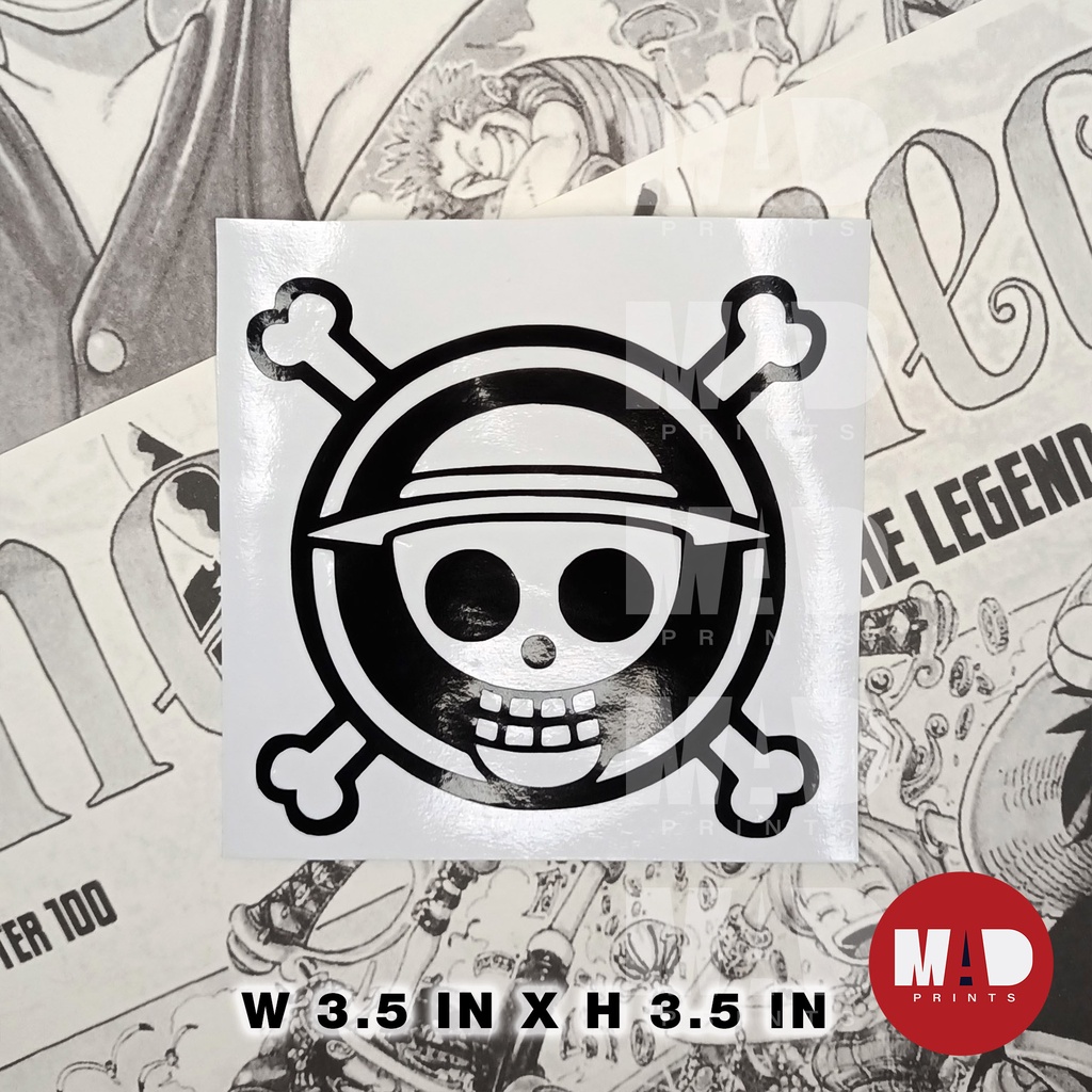 ANIME - One Piece Car Vinyl Sticker Decal - Monkey D. Luffy | Shopee ...