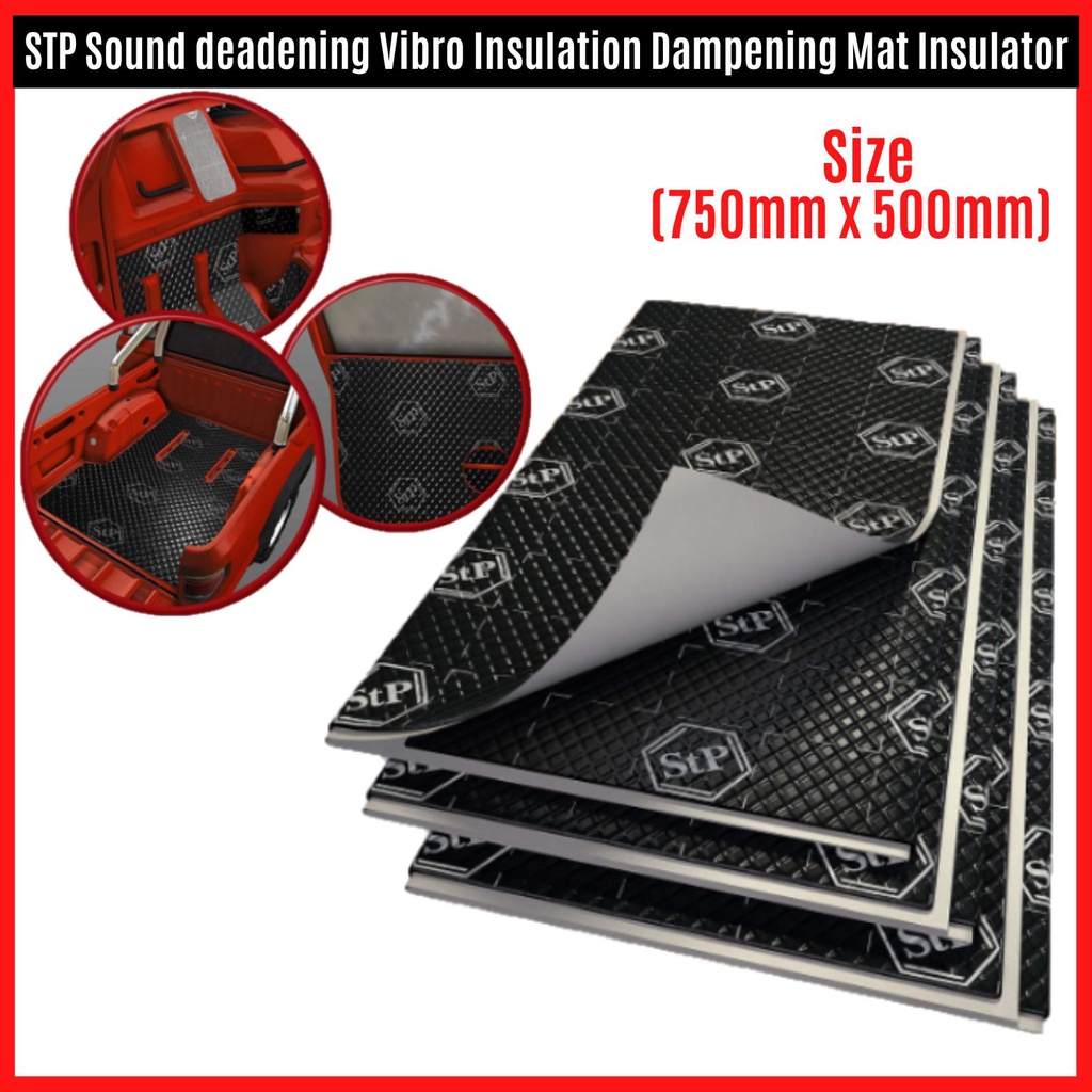 STP Sound deadening Vibro Insulation Dampening Mat Insulator (750mm x ...