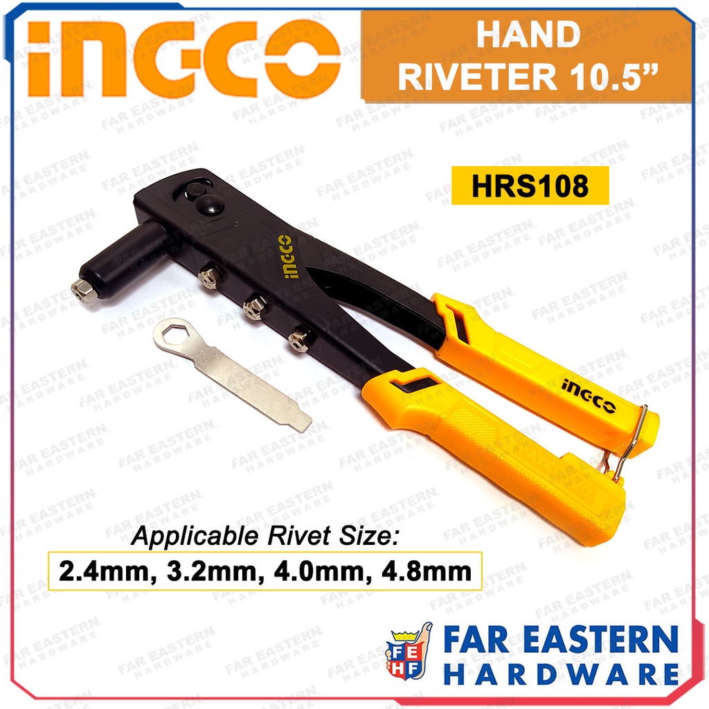 INGCO Hand Riveter for Blind Rivets 10.5" HRS108 INHT | Shopee Philippines