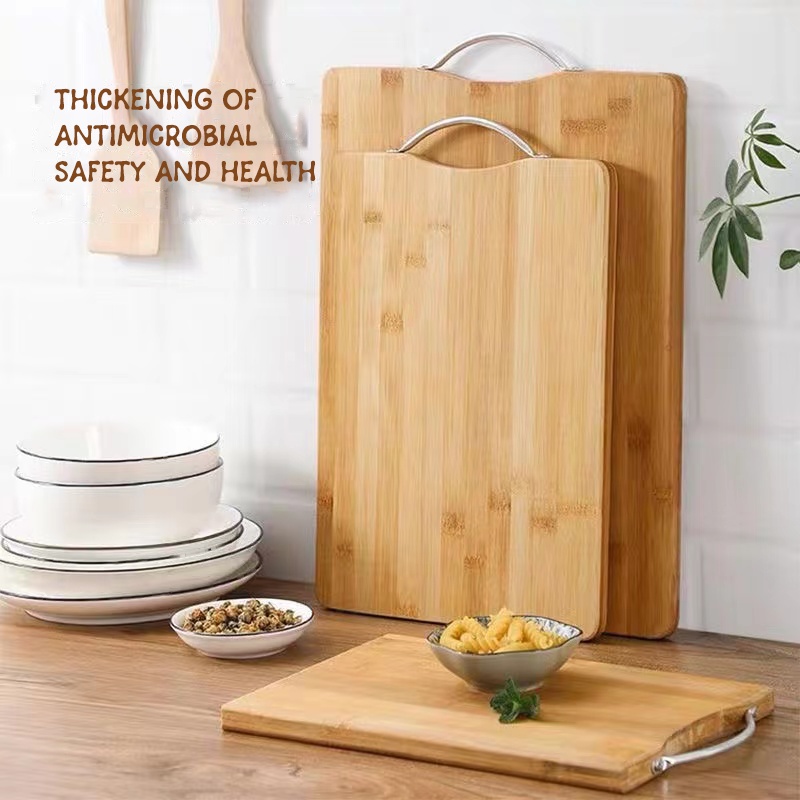 Kitchen utensils Wooden chopping board Bamboo rectangular chopping ...