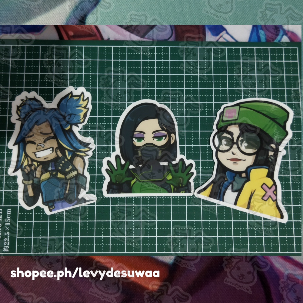 VALORANT Chibi Waterproof Vinyl Sticker | Shopee Philippines