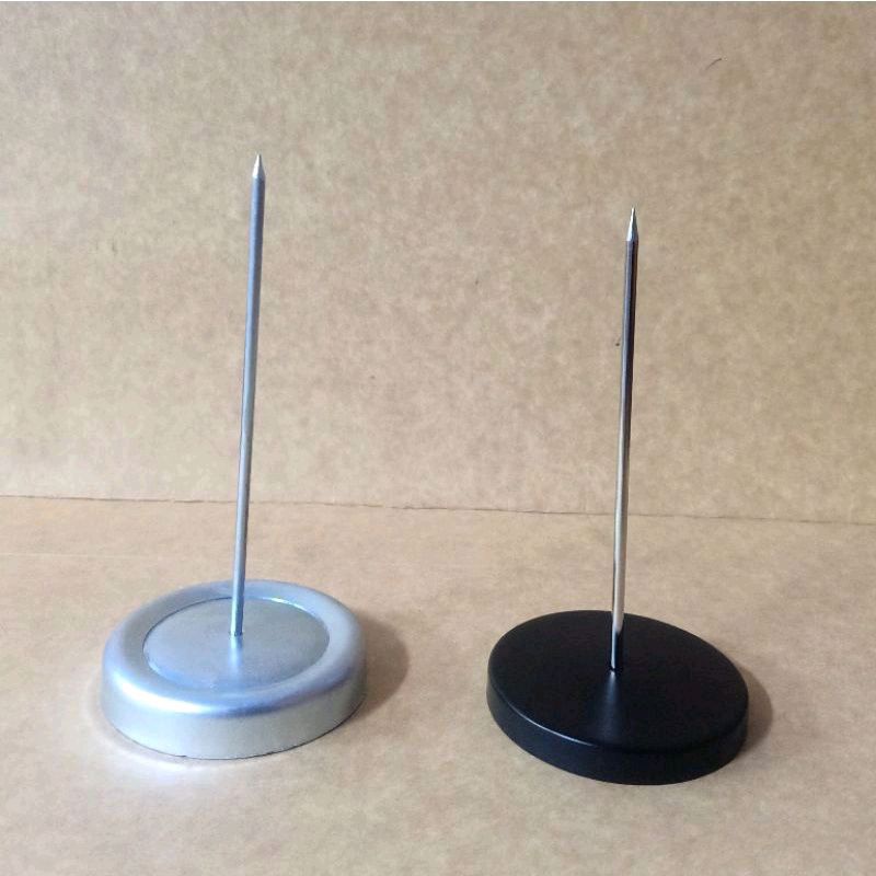 Metal Paper Spike Paper Spear Silver/Black Base Hold Receipts | Shopee ...