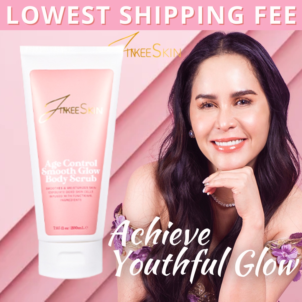 JINKEE SKIN AGE-CONTROL SMOOTH GLOW BODY SCRUB |WHITENING | SMOOTH SKN ...