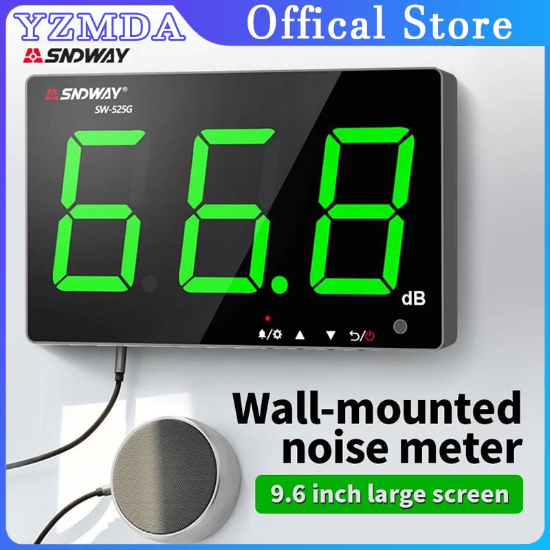 SNDWAY Digital Noise Db Meter SW-525G Sound Level Meter 30~130db Audio ...