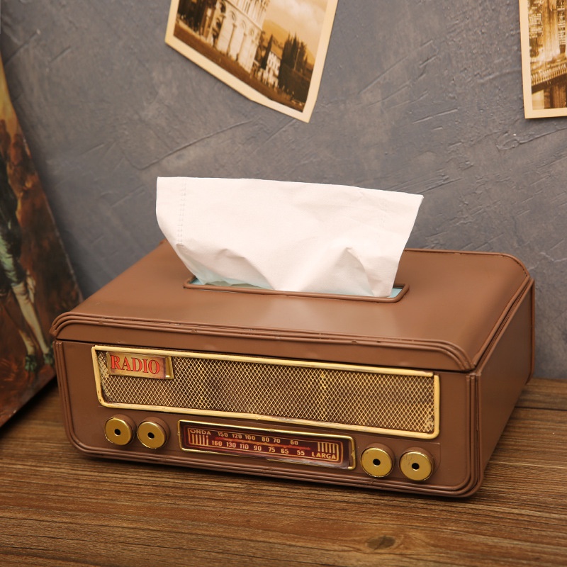 Radio shaped iron tissue box | Shopee Philippines