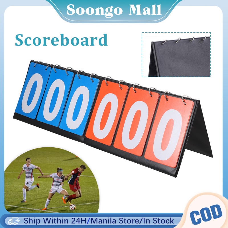 6 Digital Tabletop Scoreboard Score Flip Score Keeper Sport Equipment ...