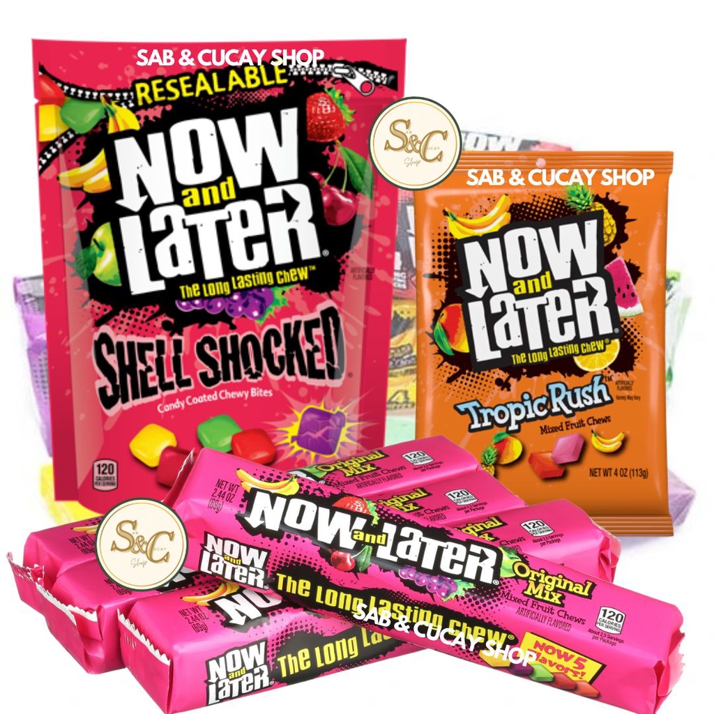 Now and Later, Original Mix, Tropical Rush, Shell Shocked Assorted ...