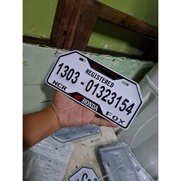 Standardize Motor Metal Plate Number | Shopee Philippines