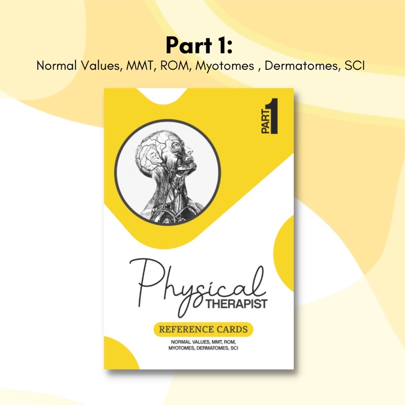 PT reference cards for Physical therapy students PART 1 | Shopee ...