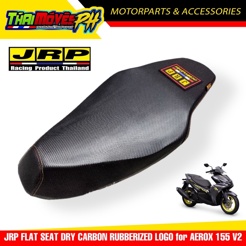 JRP FLAT SEAT DRY CARBON/ RUBBERIZED LOGO for AEROX 155 V2 | Shopee ...