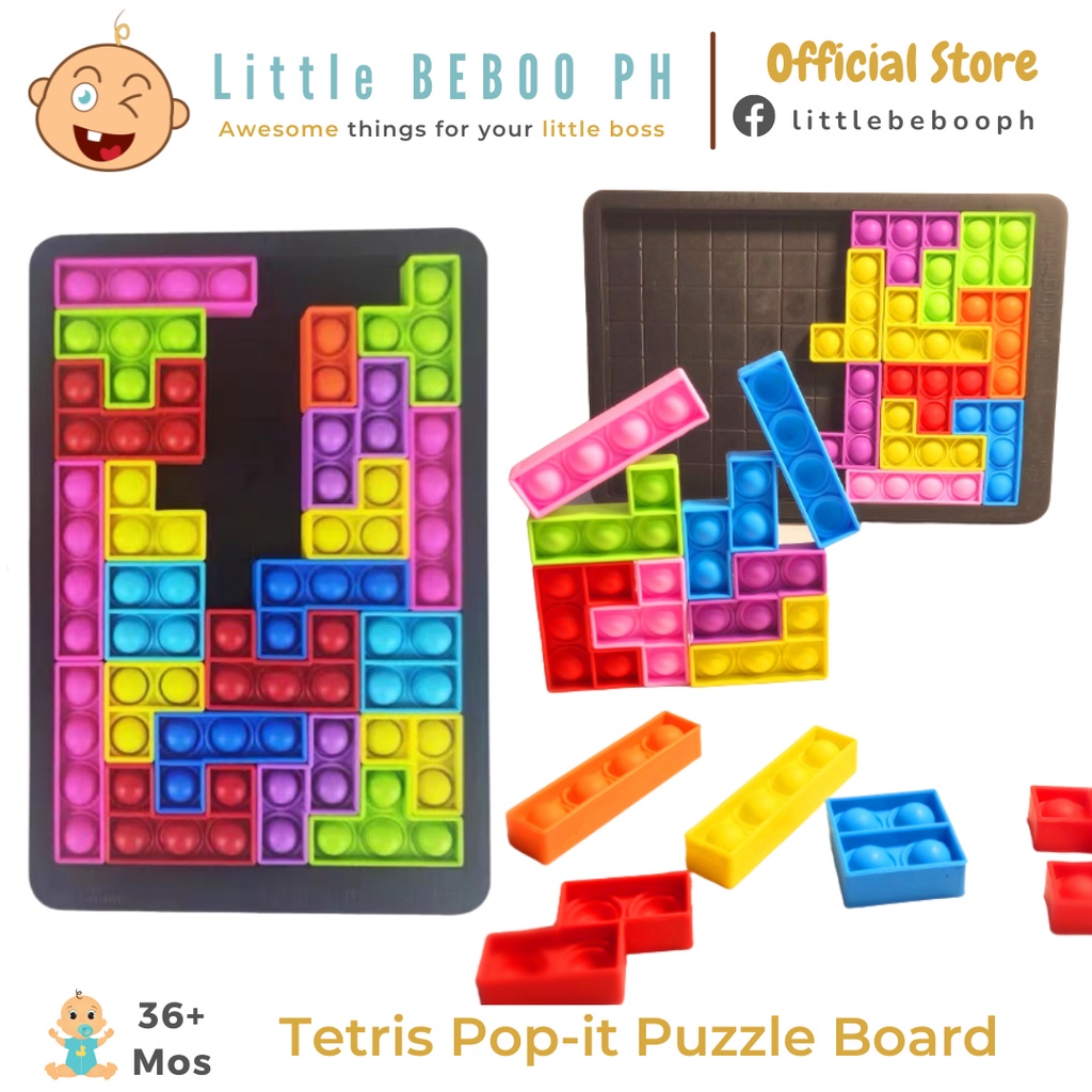 Tetris Jigsaw Puzzle Pop it Fidget toy Anti-stress Pop it Push Bubble ...