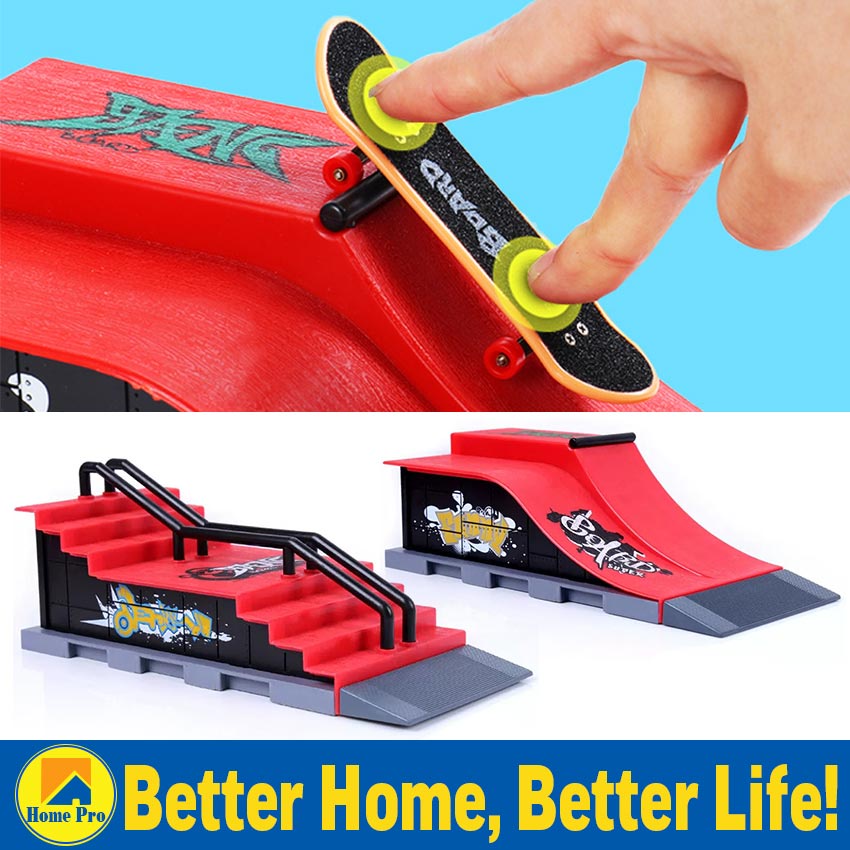 Skate Park Ramp Parts For Fingerboard Venue Toy Set Ultimate Park Ramp ...
