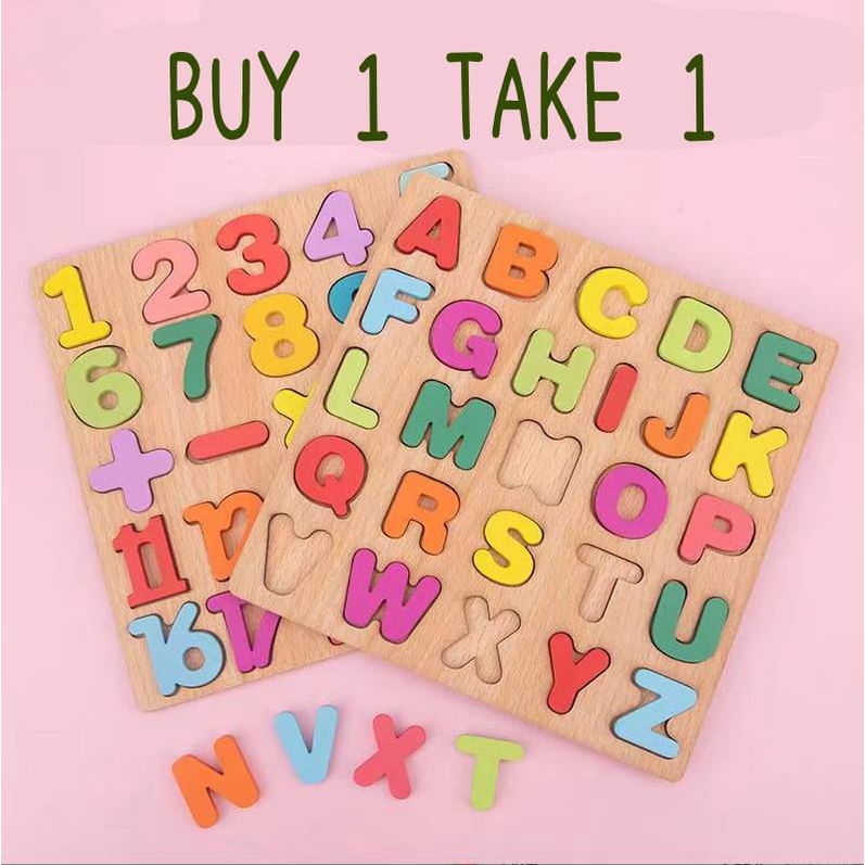 Buy 1 take Freebie ABC Puzzle Alphabet Toys Letter Matching Jigsaw ...