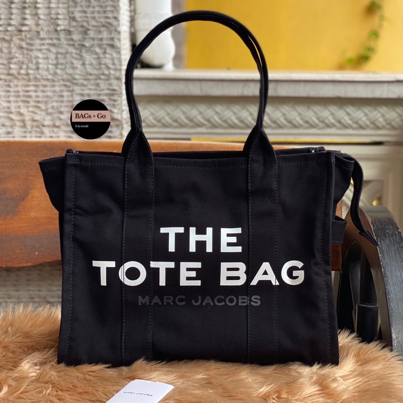 Large Canvas Tote | Black | Shopee Philippines