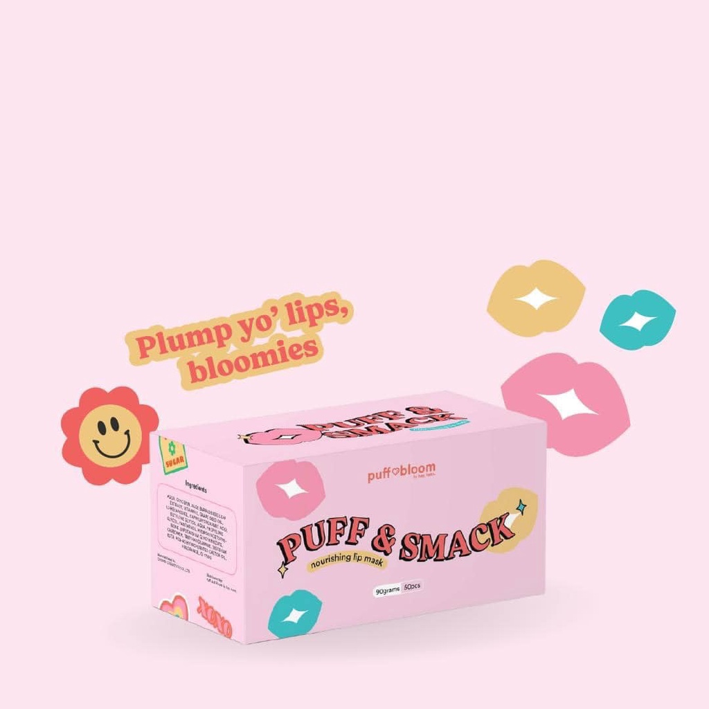 Authentic Puff and Bloom Puff & Smack Nourishing Lip Mask (30pcs) 55g ...