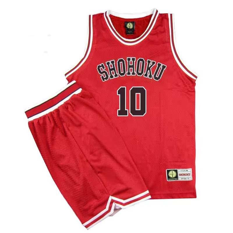 SLAM DUNK Shohoku School Basketball Team Jersey Rukawa Hanamichi ...