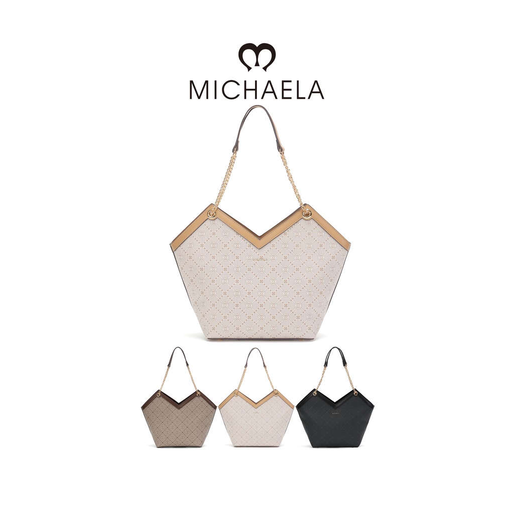 MICHAELA Checkered Tote Bag for Women 16'' Fashion Heart Shape Large ...